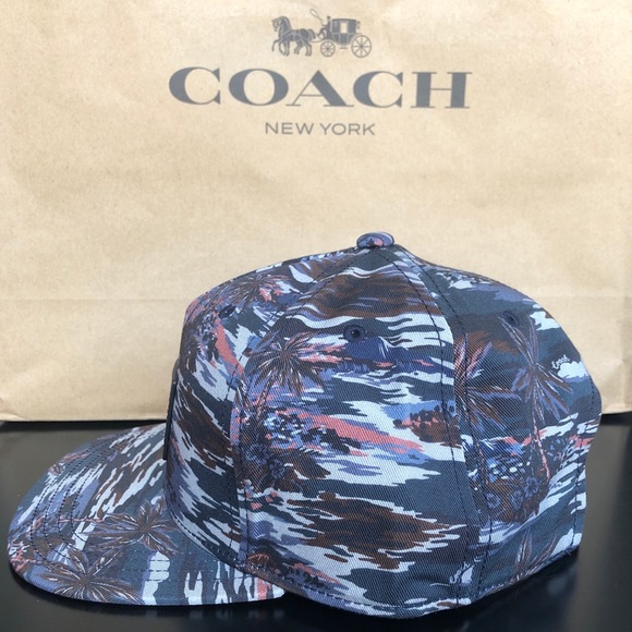 Coach | Accessories | Nwt Authentic Coach Hawaiian Flat Brim Hat | Poshmark